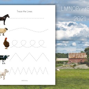 Farm Busy Book - Preschool Printable - Montessori Homeschool - Letter ...