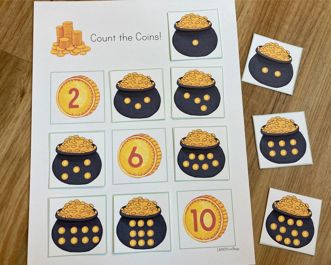 St. Patricks Busy Book - Counting 1-10 - Preschool Printable - Pot of ...