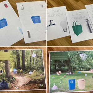 Earth Day Preschool Printables - Tracing Shadow Matching Recycle ...