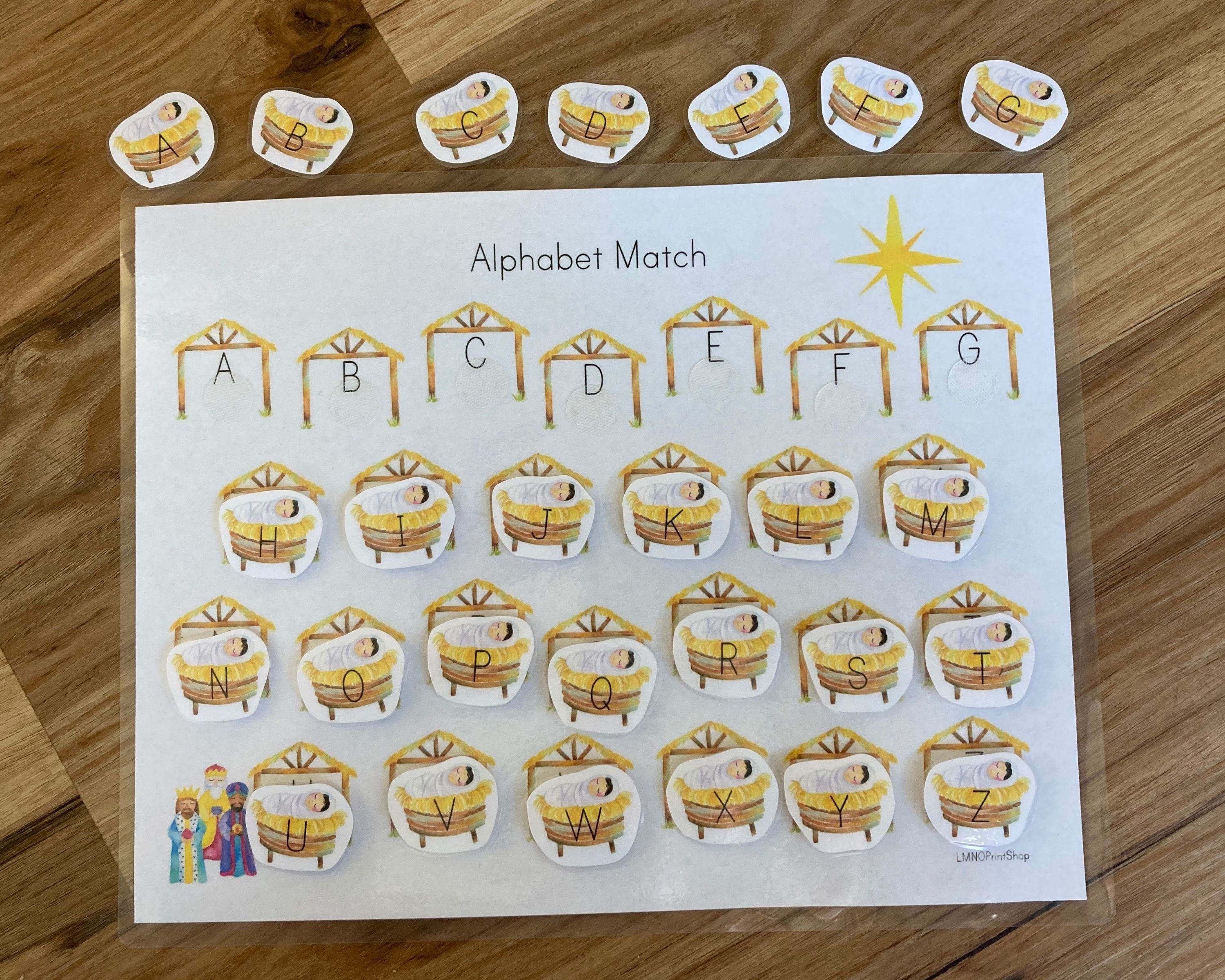 Nativity Learning Binder Toddler Preschool Busy Book - Etsy