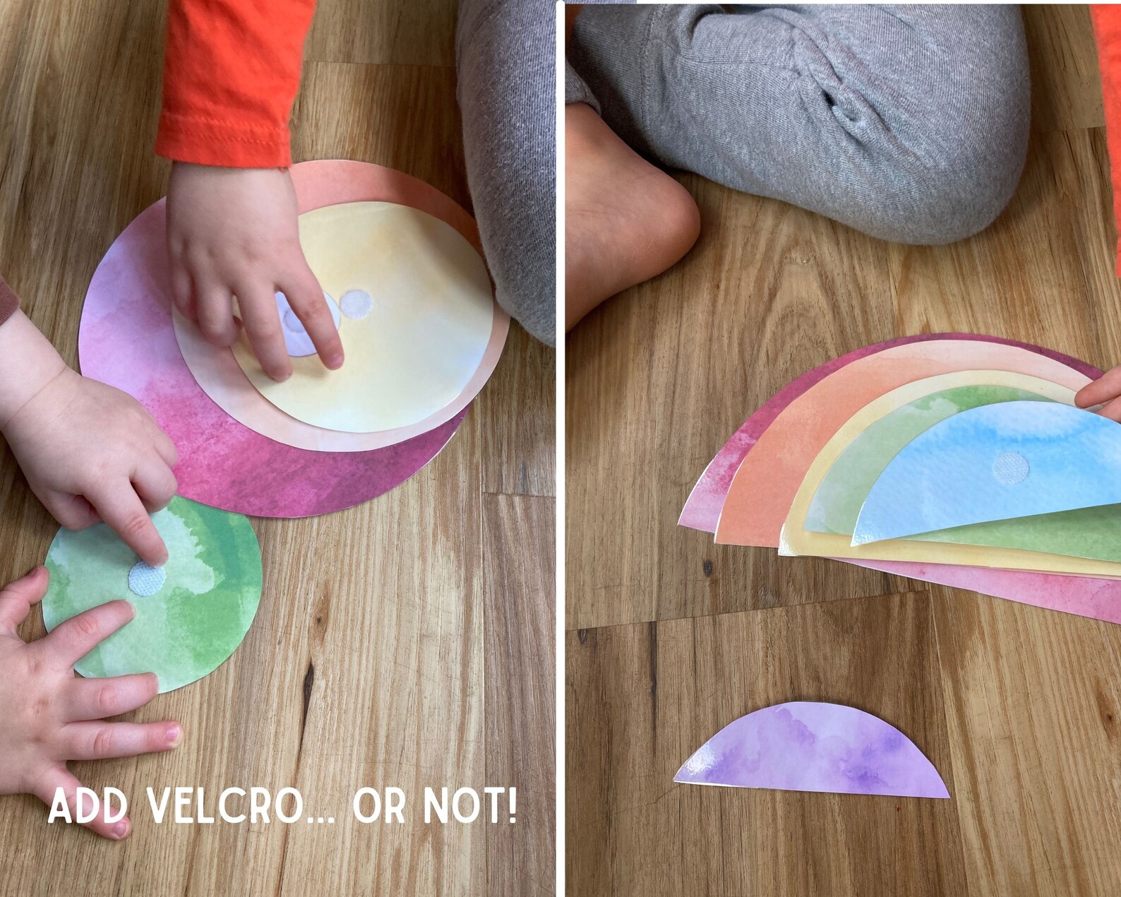 Printable Rainbow Builder Color Stacker Preschool Toddler - Etsy