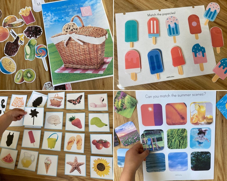 Summer Bundle Busy Book Learning Binder Preschool - Etsy