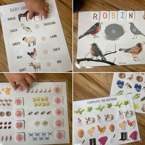 SPRING Preschool Printable Busy Book - PDF Learning Binder - Toddler ...