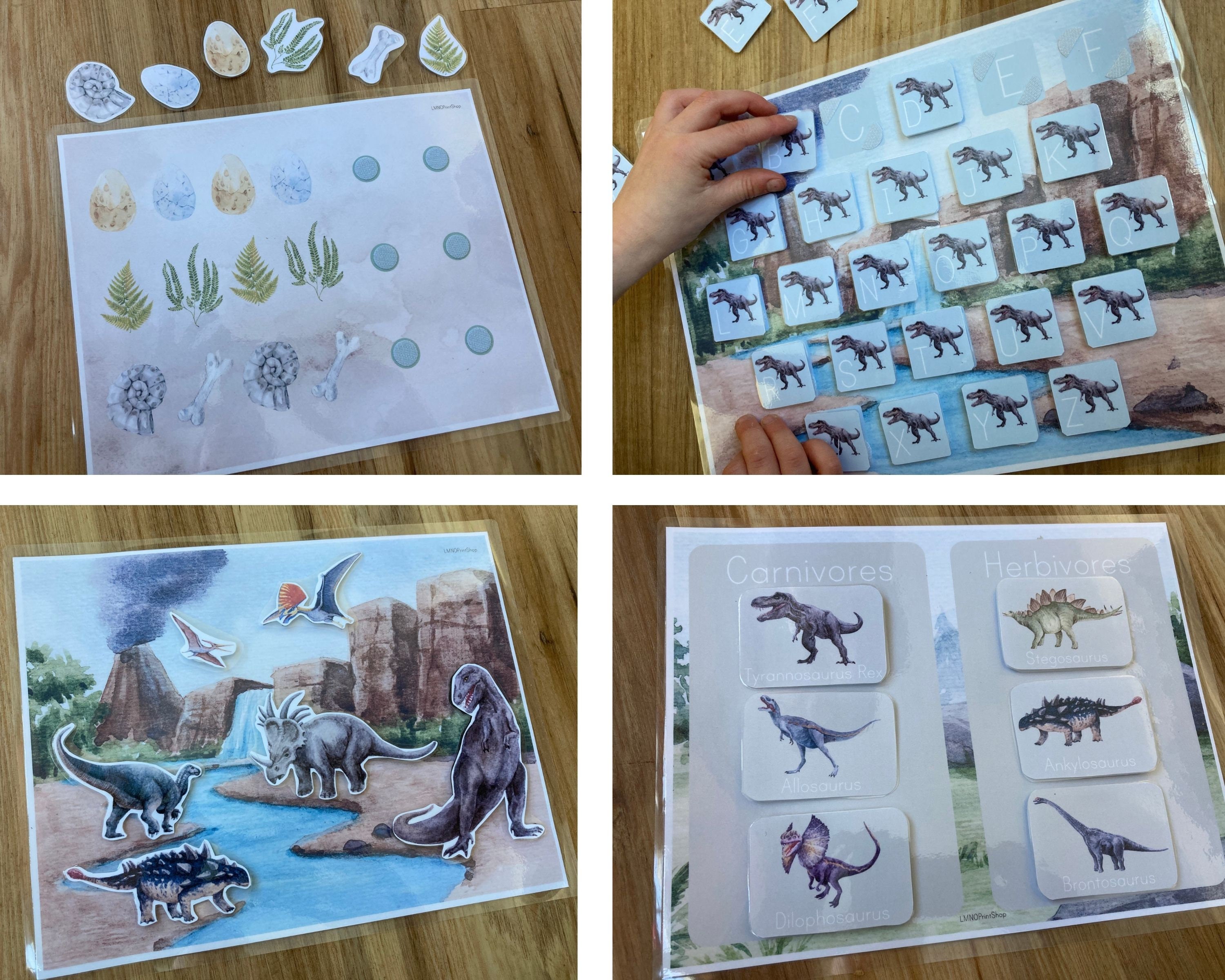 Dinosaur Busy Book Learning Binder Preschool Printable - Etsy