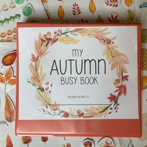 Fall Learning Binder - Preschool Printable Busy Book - Autumn ...