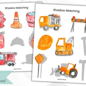 Firetruck & Construction Busy Book - Cars Toddler Learning Binder ...