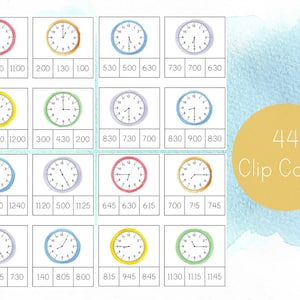 Time Telling Busy Book Bag Activity Bundle - Worksheets Clip Cards ...