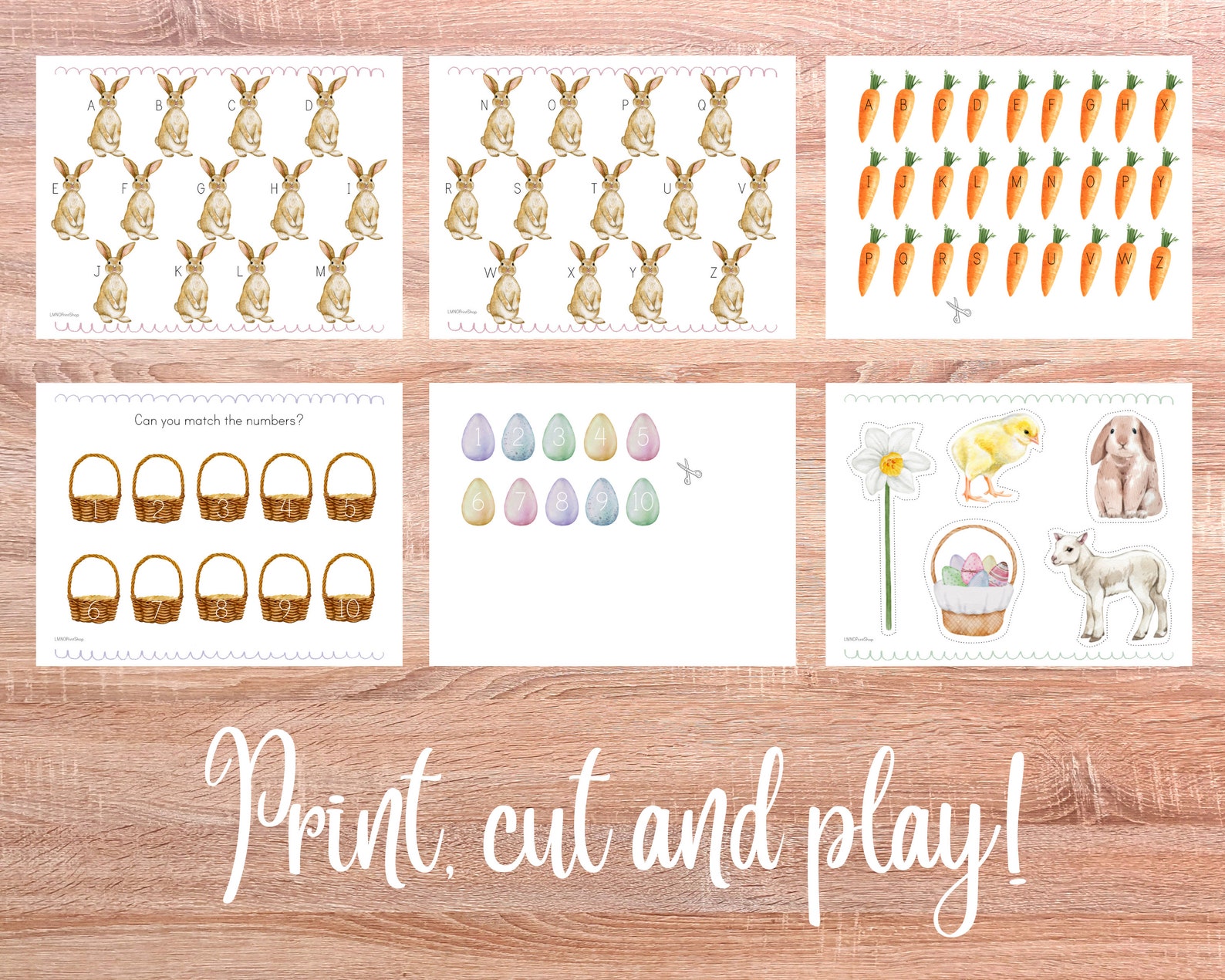 Easter Spring Busy Book - Lent Learning Binder - Rabbits Flowers Eggs ...