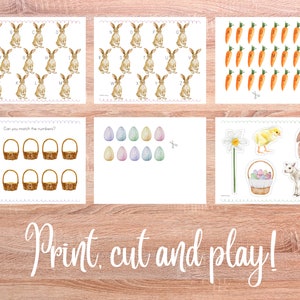 Easter Spring Busy Book - Lent Learning Binder - Rabbits Flowers Eggs ...