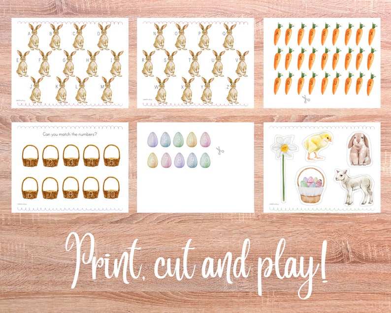 Easter Spring Busy Book Lent Learning Binder Rabbits | Etsy