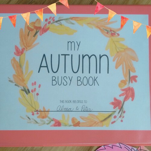 Fall Learning Binder Preschool Printable Busy Book Autumn | Etsy