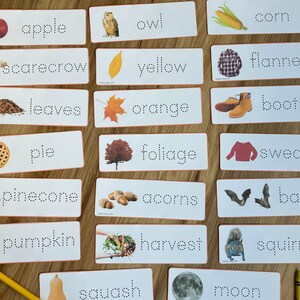 Fall Tracing Cards - Autumn Handwriting - Toddler Preschool ...