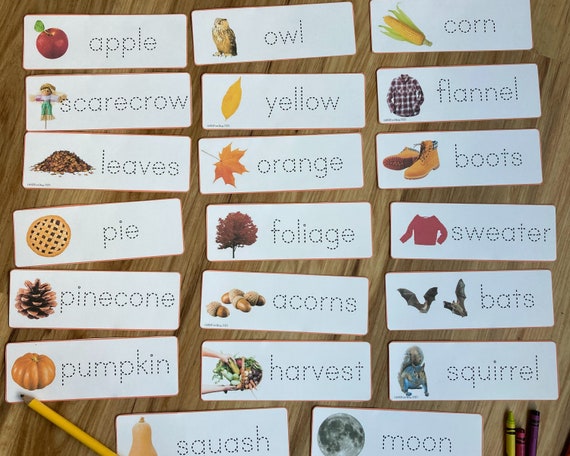 Preschool Printables Fall Word Wall