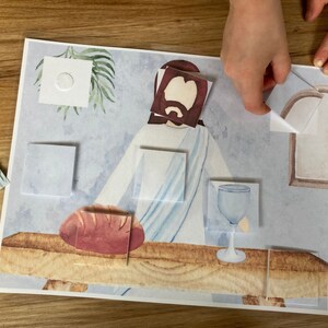 Easter Story Puzzles - Lent Busy Book - Prek Learning Binder - Kids ...