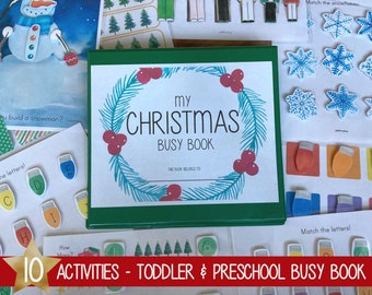 Alphabet Matching Activity Christmas Busy Book Pages - Etsy
