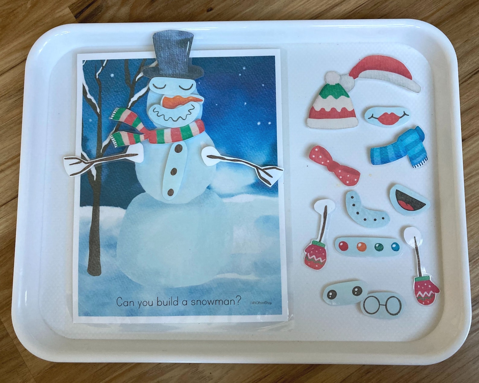 Build a Snowman Winter Busy Book Christmas Learning Binder - Etsy