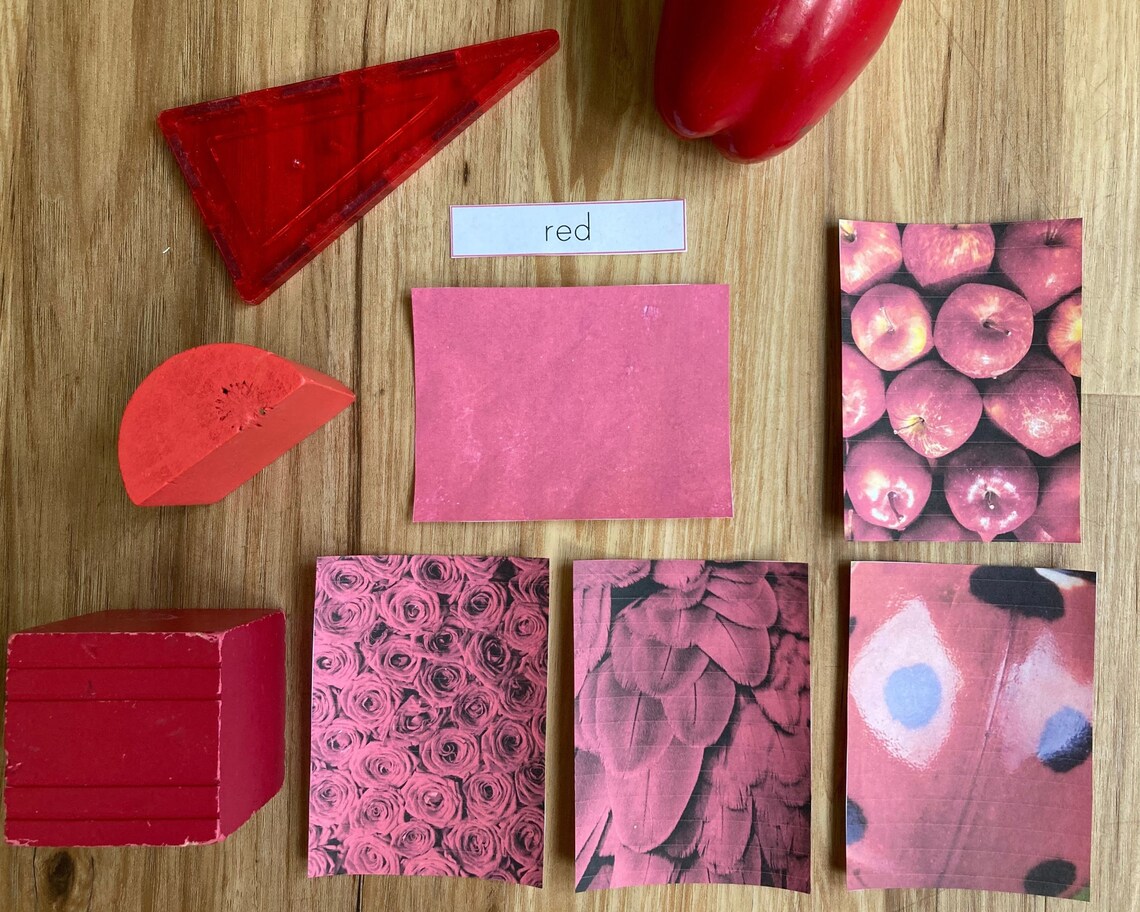 Color Matching Cards Baby Toddler Montessori Decor - Etsy