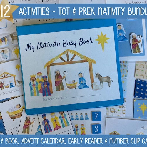 Christmas Busy Book Preschool Learning Binder Winter - Etsy