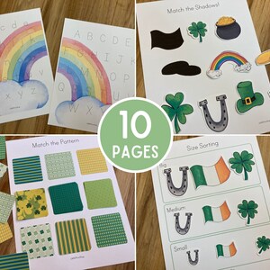Saint Patricks Days Busy Book - Printable Preschool Activities ...