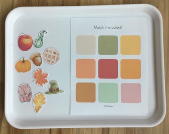 Apple Matching Busy Book Preschool Printable Fall Autumn | Etsy