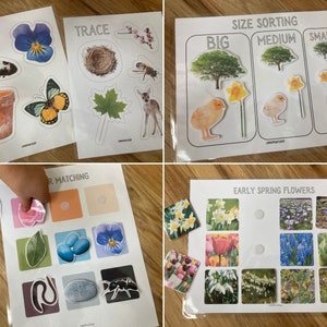SPRING Busy Book - Nature Learning Binder - Preschool Printable - Color ...