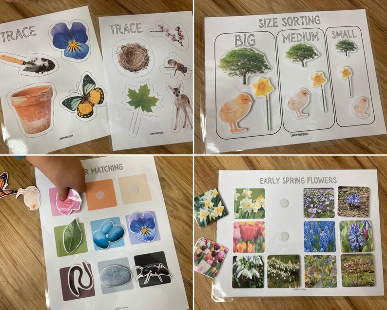 SPRING Busy Book - Nature Learning Binder - Preschool Printable - Color ...