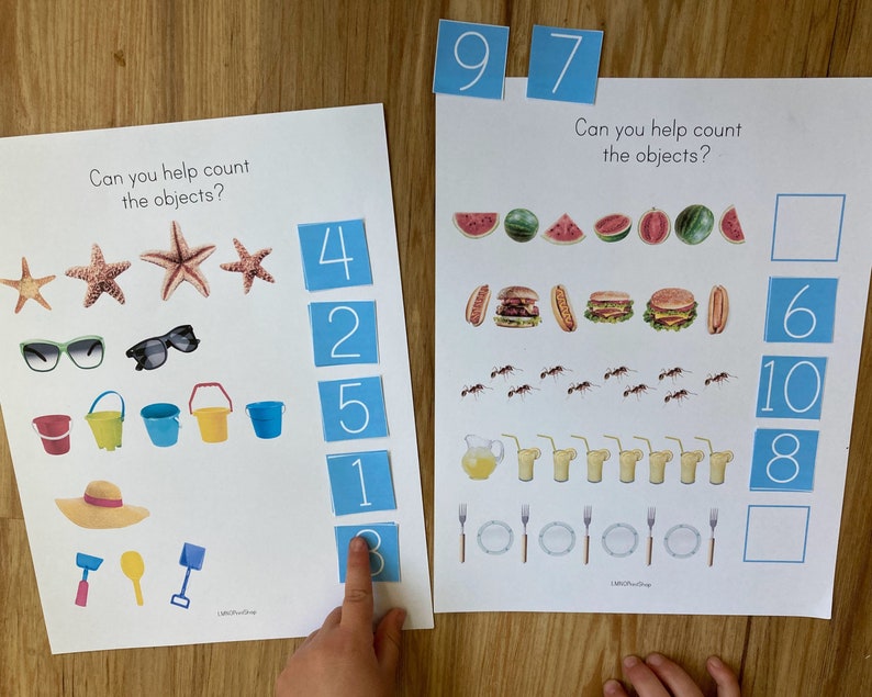 Summer Busy Book Preschool Learning Binder Beach Fish Ice - Etsy