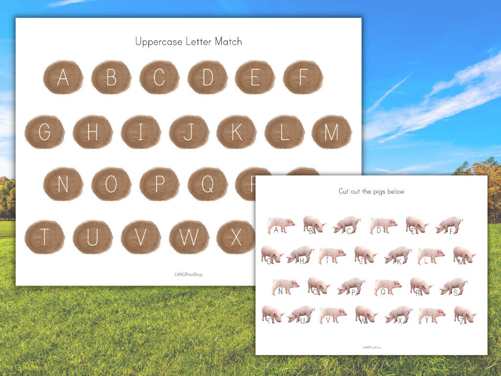 Farm Busy Book - Preschool Printable - Montessori Homeschool - Letter ...