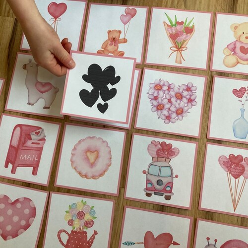 WINTER Shadow Matching Cards Montessori Printable - Etsy