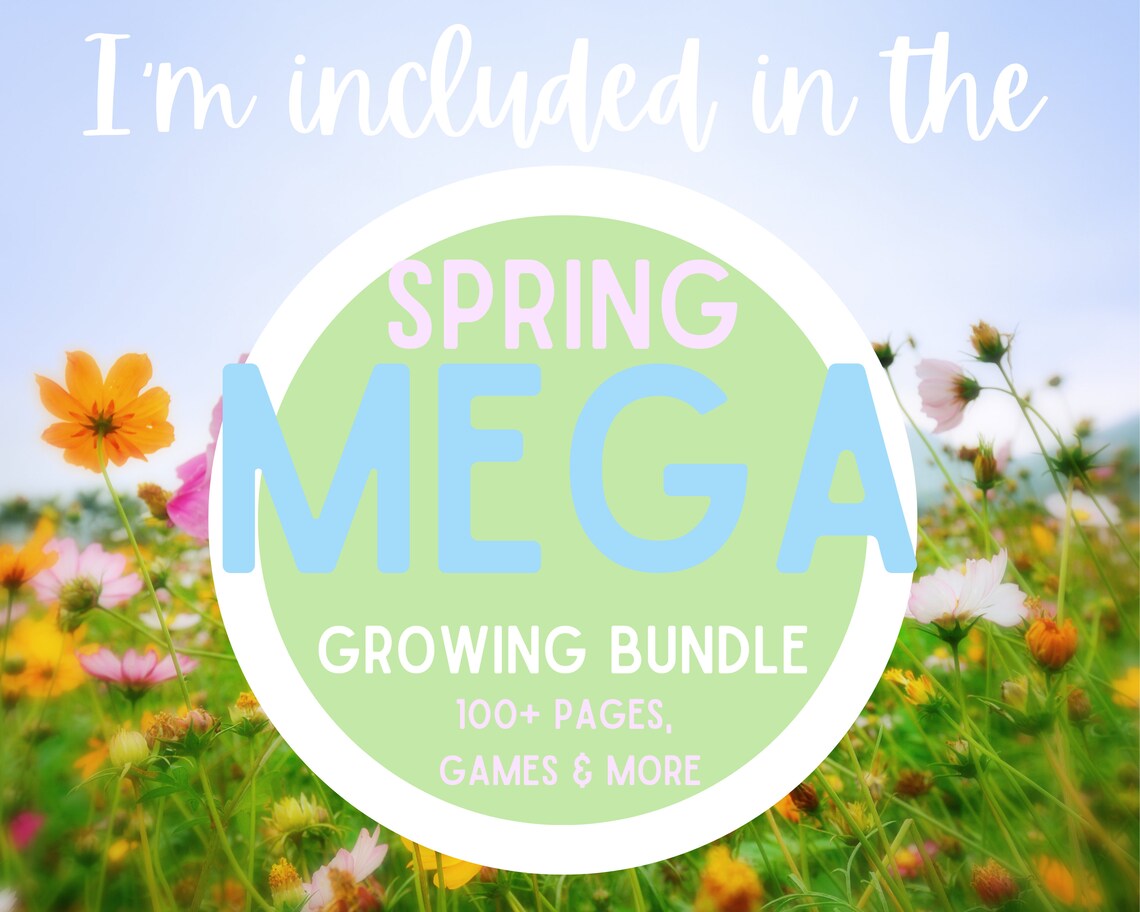 Spring Flowers Counting Numbers Busy Book Page Learning - Etsy