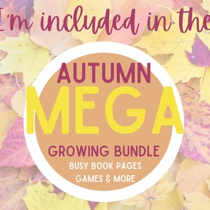 Apple Matching Busy Book Preschool Printable - Fall Autumn - Montessori ...