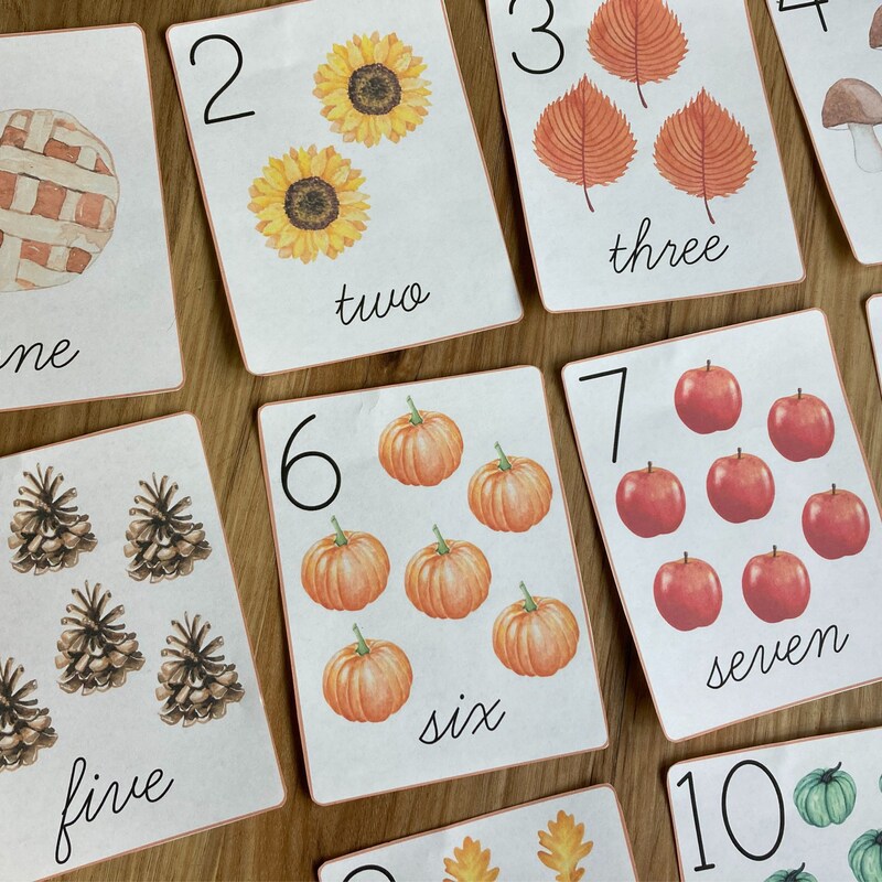 Number Cards - Etsy