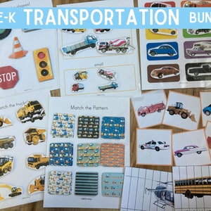 Transportation Printables- Cars Trucks Preschool Print - Toddler Busy ...