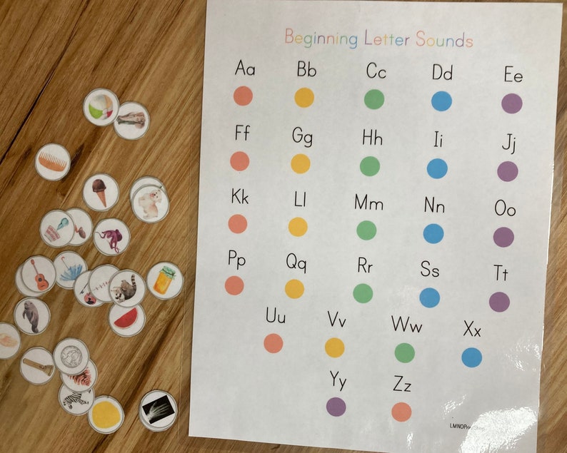 Beginning Initial Letter Sounds Busy Book Page Preschool - Etsy