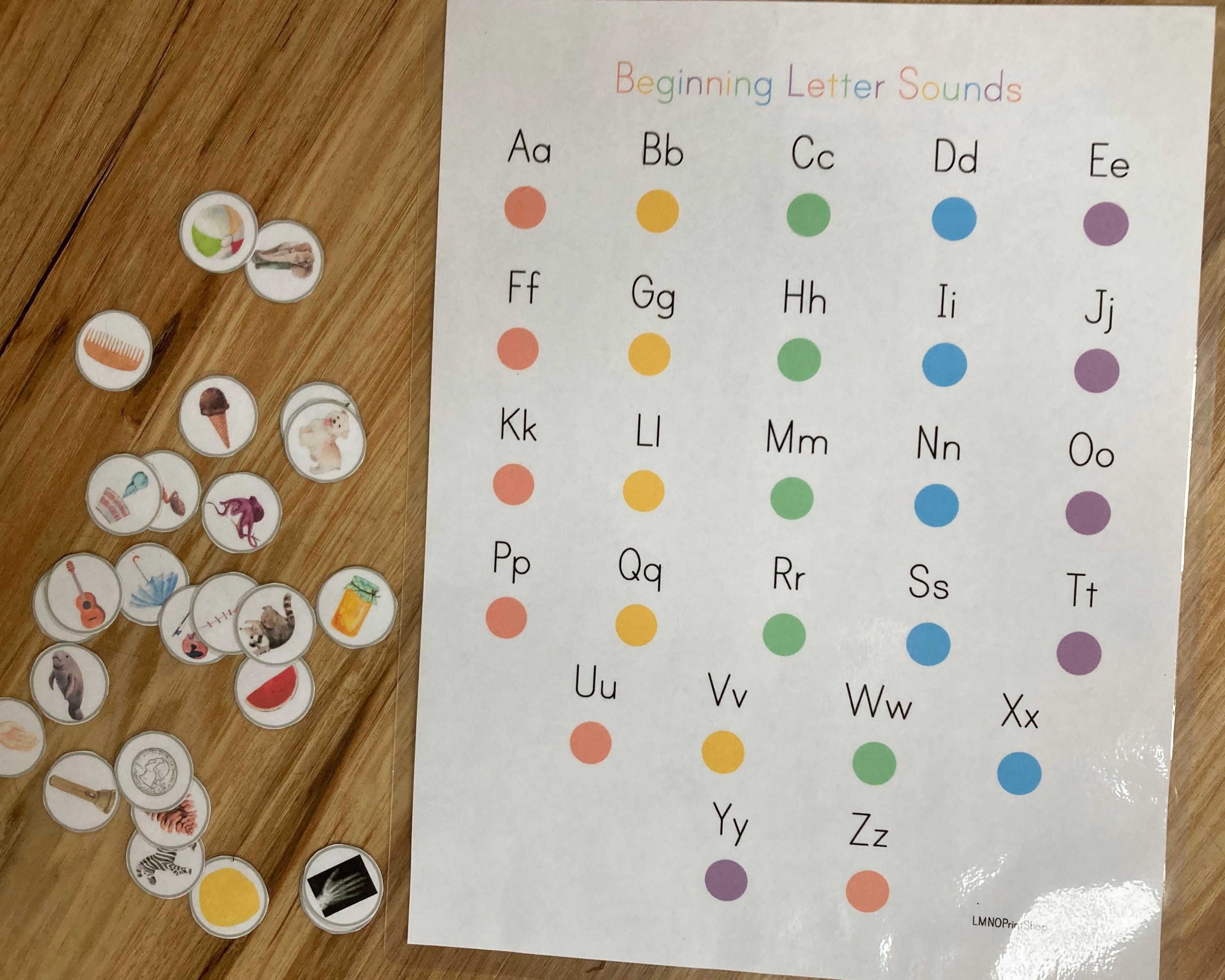 Beginning Initial Letter Sounds Busy Book Page Preschool - Etsy