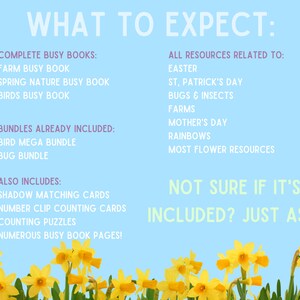 SPRING Preschool MEGA Growing Bundle - Printable Kids Games - Busy Book ...