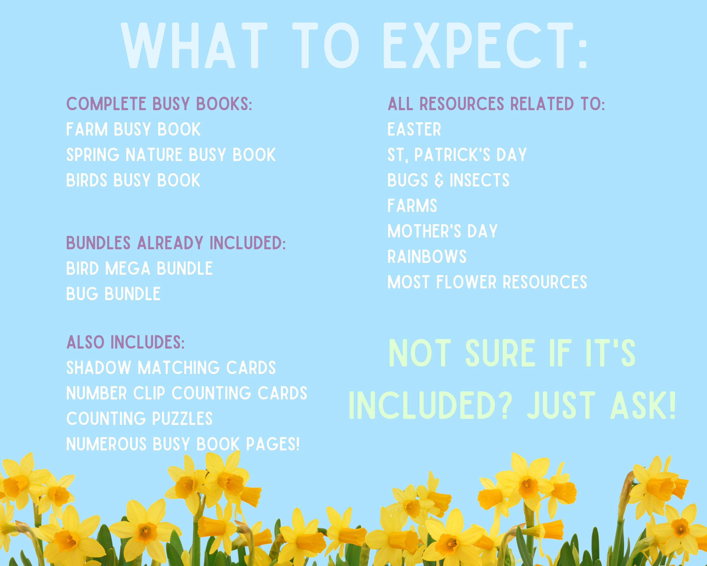 SPRING Preschool MEGA Growing Bundle Printable Kids Games - Etsy