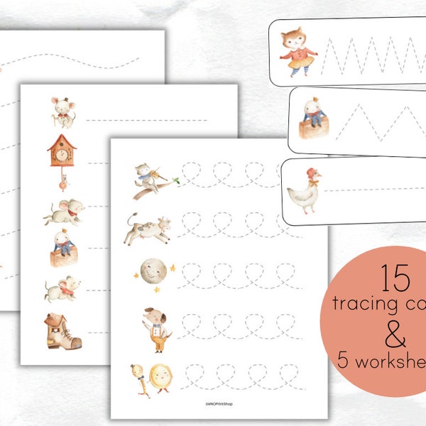 Bugs Pre-writing Line Tracing Insects Butterflies Toddler Preschool ...