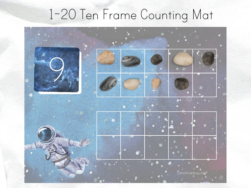 1-20 Counting Mat - Math Numbers Outer Space Science - Preschool ...