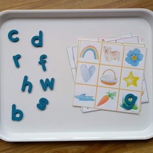 Preschool Phonics Beginning Sounds Mats - Pre-reading Letters Alphabet ...