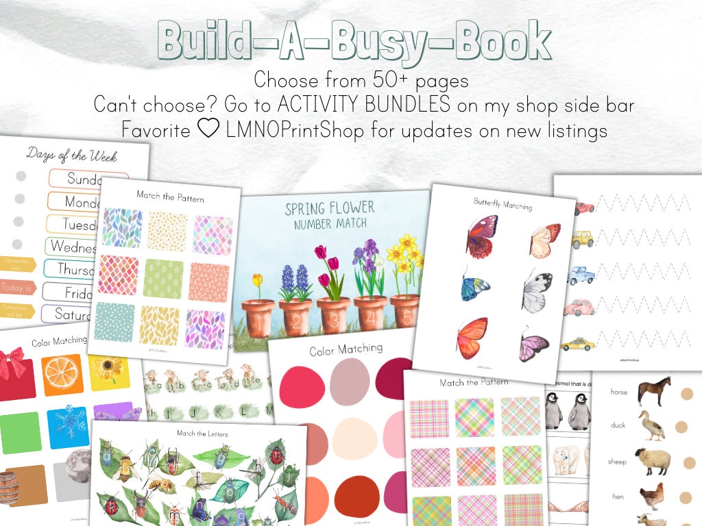 Music Notes & Rhythm Busy Book Binder Learning Activity Pack - Etsy