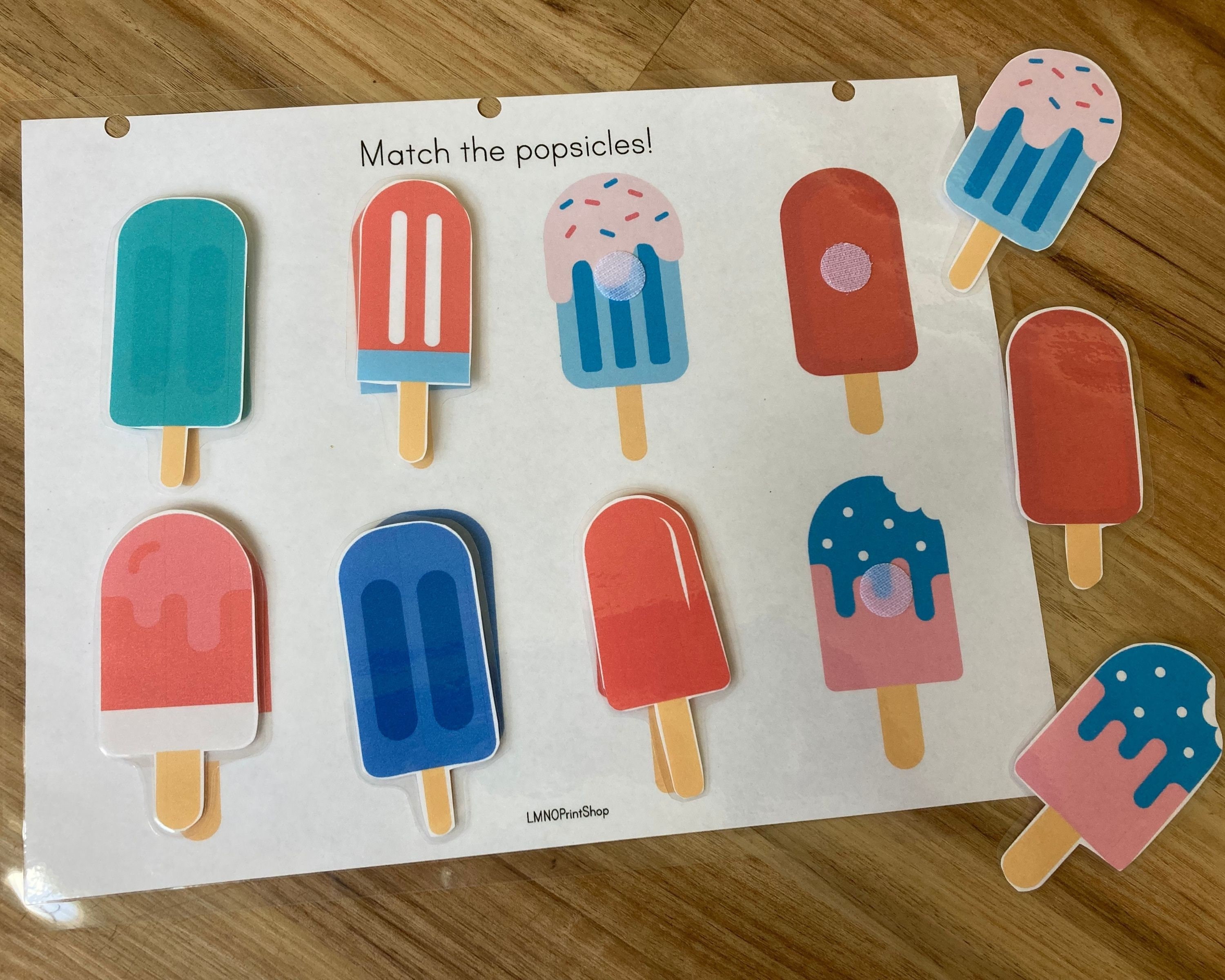 Color Pattern Match Busy Book Printable July 4th Memorial - Etsy