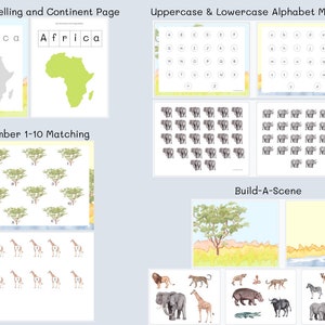 African Animal Busy Book Binder Learning MEGA Bundle - Worksheets ...