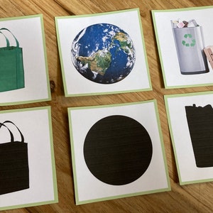 Earth Day Preschool Printables - Tracing Shadow Matching Recycle ...