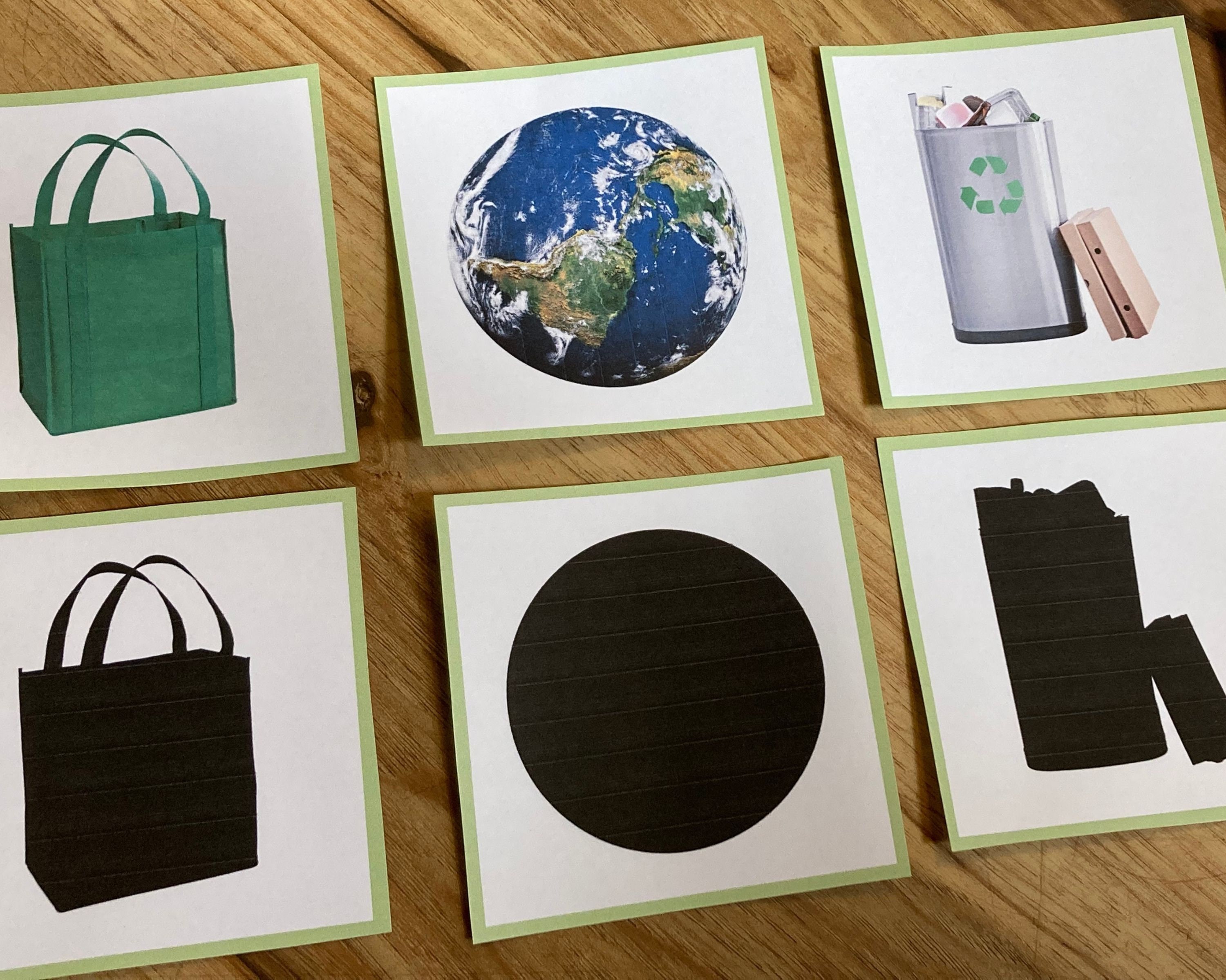 Earth Day Preschool Printables Tracing Shadow Matching - Etsy