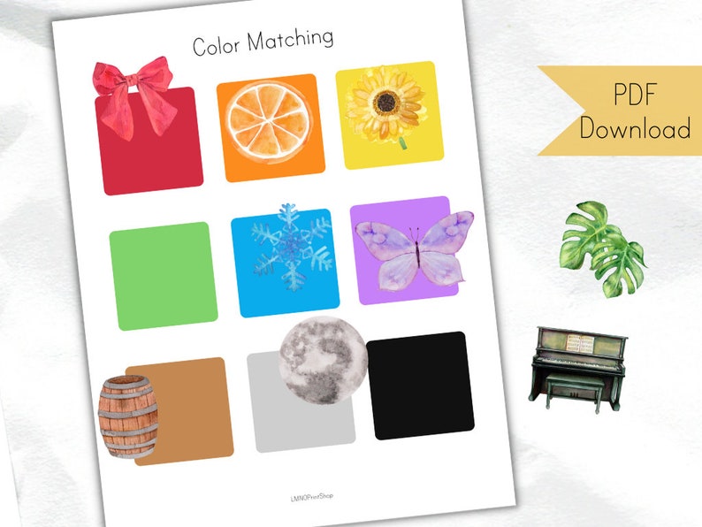 Color Matching Sorting Busy Book Binder Activity | Etsy