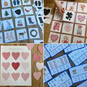 WINTER BUNDLE - Preschool Homeschool - Busy Book Printable - Montessori ...