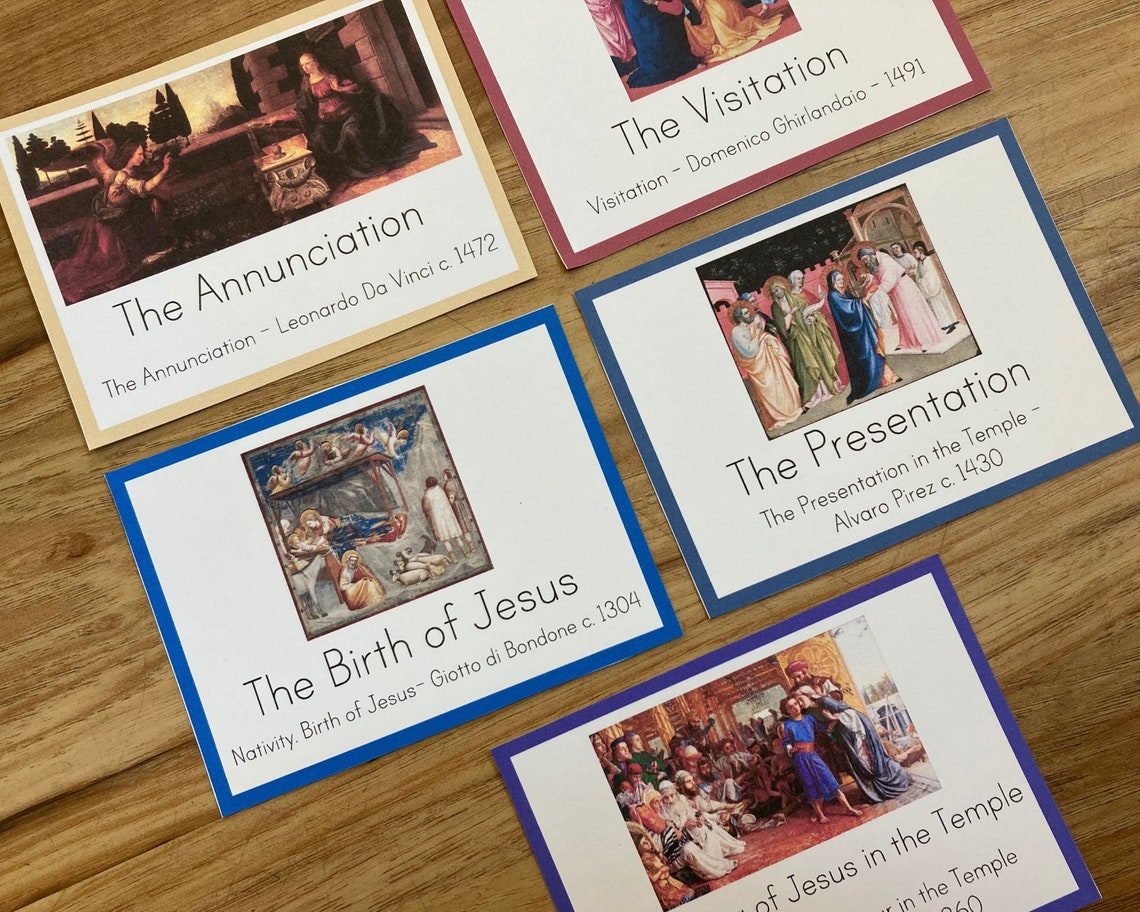 Joyful Mysteries Printable Kids Rosary Activity Catholic - Etsy