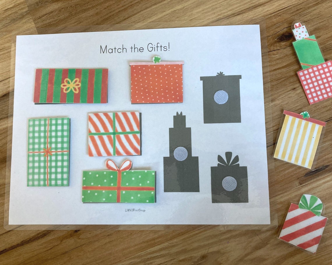 Christmas Busy Book Preschool Learning Binder Winter | Etsy