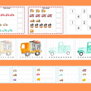 Busy Book Binder - Cars, Trucks Firetruck Construction BUNDLE ...